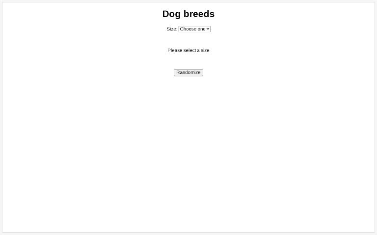 Dog breeds ― Perchance Generator