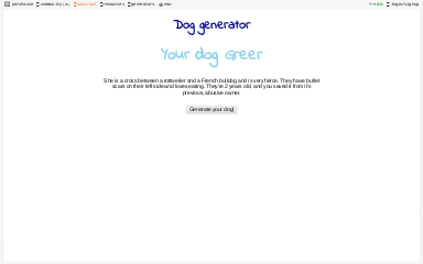 Dog generator