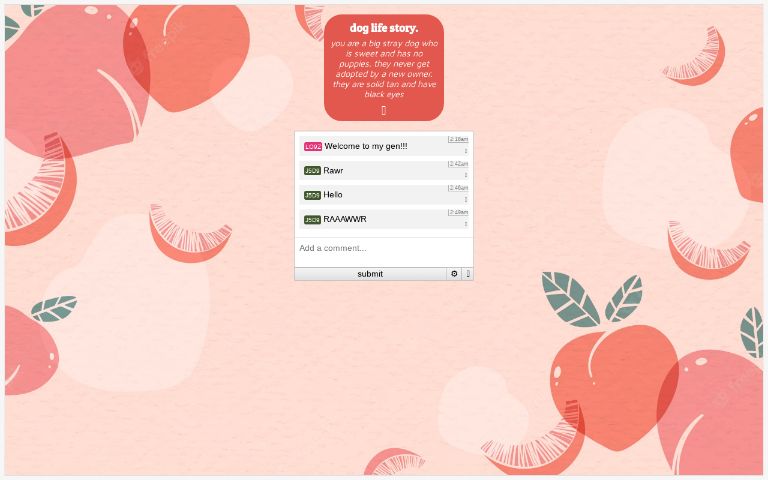 dog life story. ― Perchance Generator