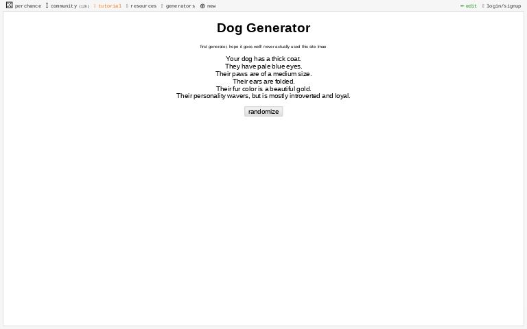 Dog Generator