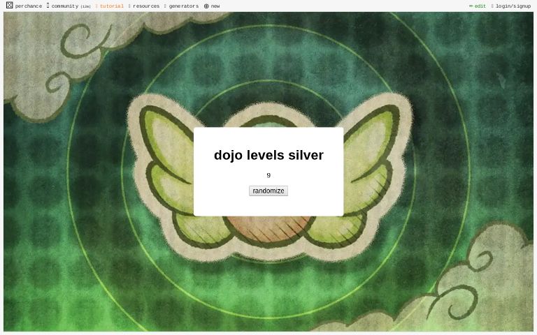 dojo levels silver ― Perchance Generator