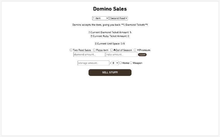 Domino Sales ― Perchance Generator