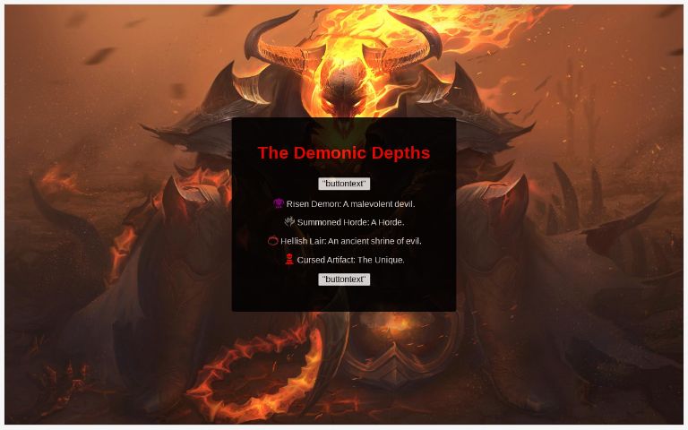 The Demonic Depths ― Perchance Generator