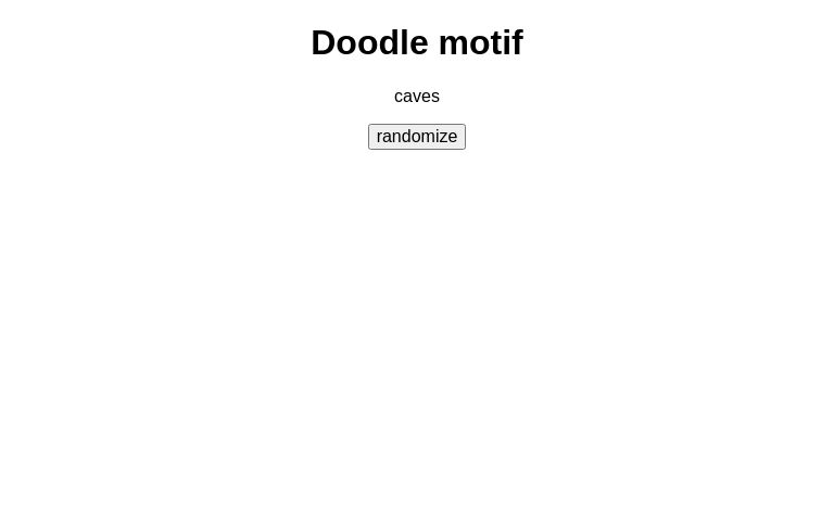 Doodle motif ― Perchance Generator