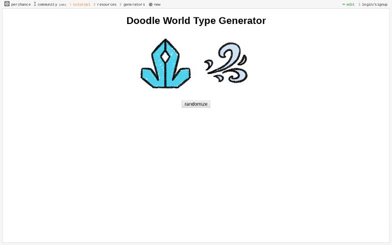 Doodle World Type Generator