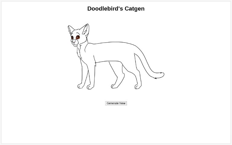 Doodlebird's Catgen ― Perchance Generator