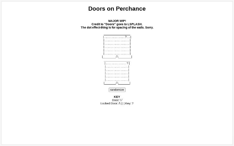 Doors on Perchance ― Perchance Generator