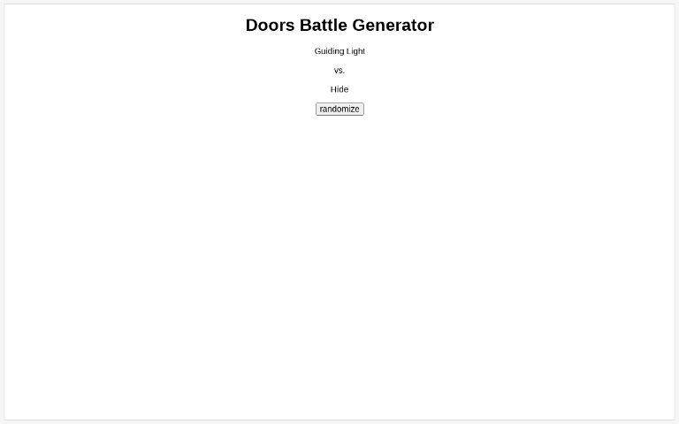 Doors Battle Generator