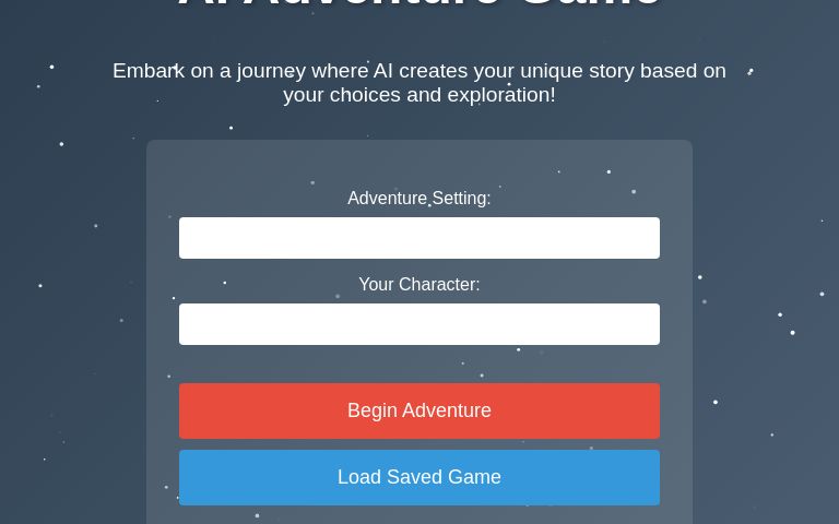 AI Adventure Game ― Perchance Generator