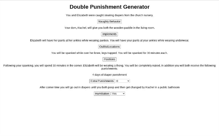 Double Punishment Generator
