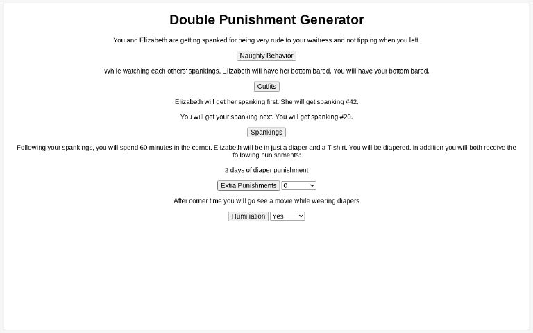 Double Punishment Generator