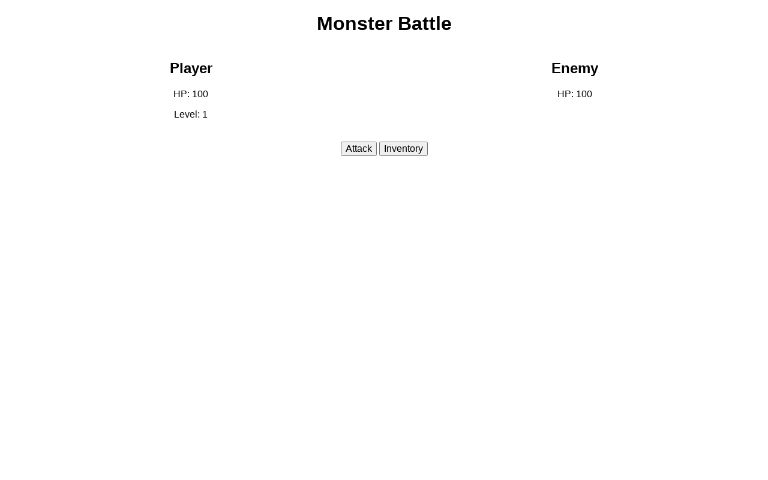 Monster Battle ― Perchance Generator