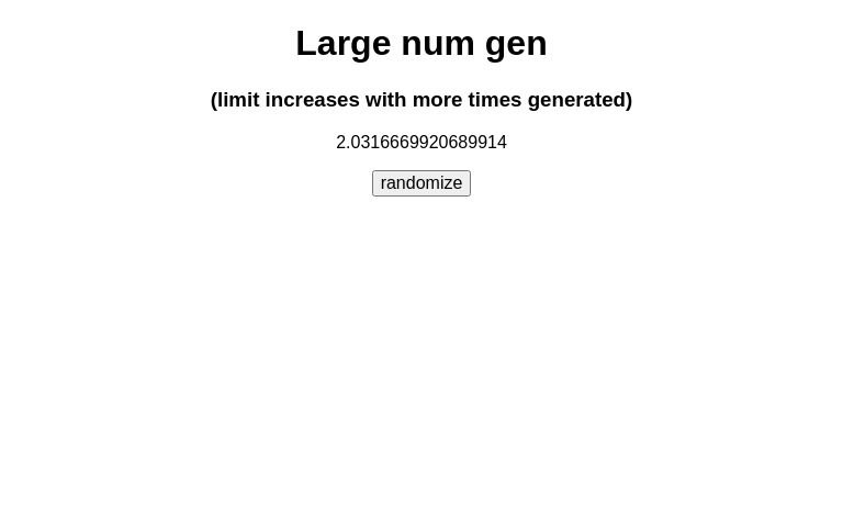 Large num gen