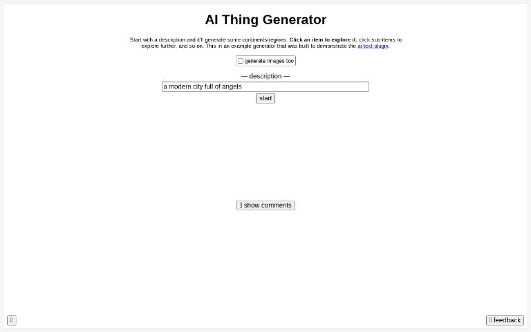AI Thing Generator