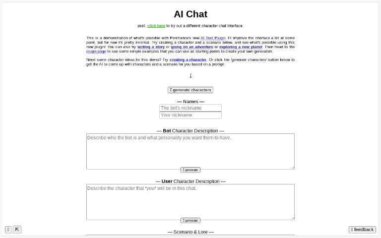 AI Chat & Roleplay (free, no sign-up, fast, unlimited)