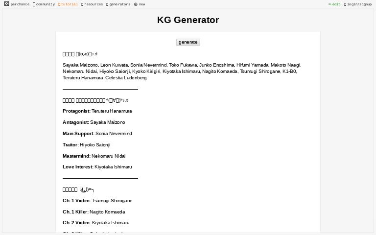 KG Generator