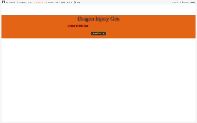 Wings of Fire Random Dragon Generator
