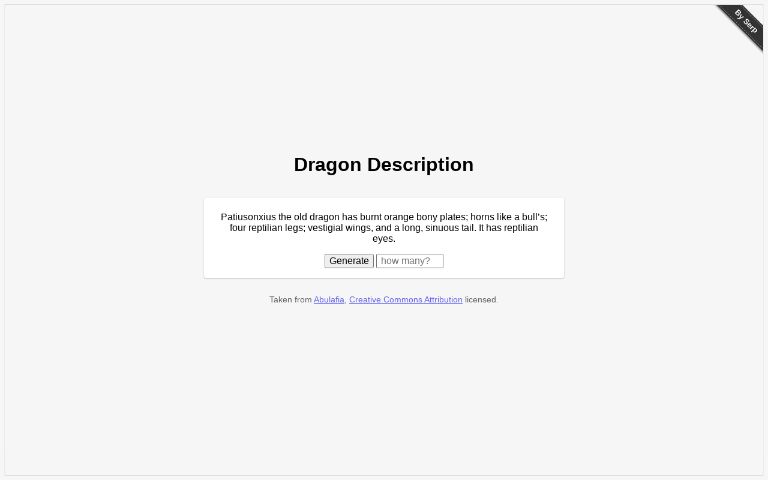 Dragon Description ― Perchance Generator