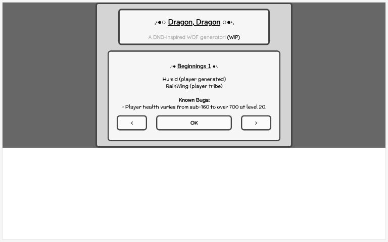 .∙• Dragon, Dragon •∙. ― Perchance Generator