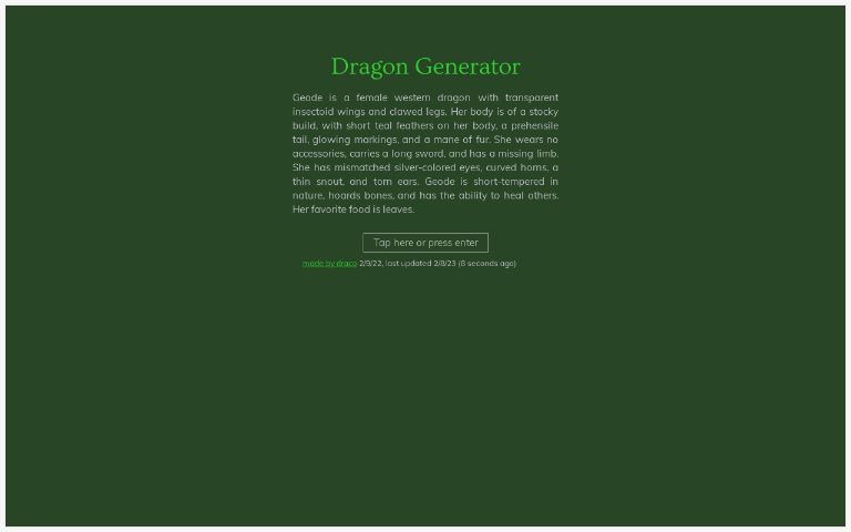 Dragon Generator