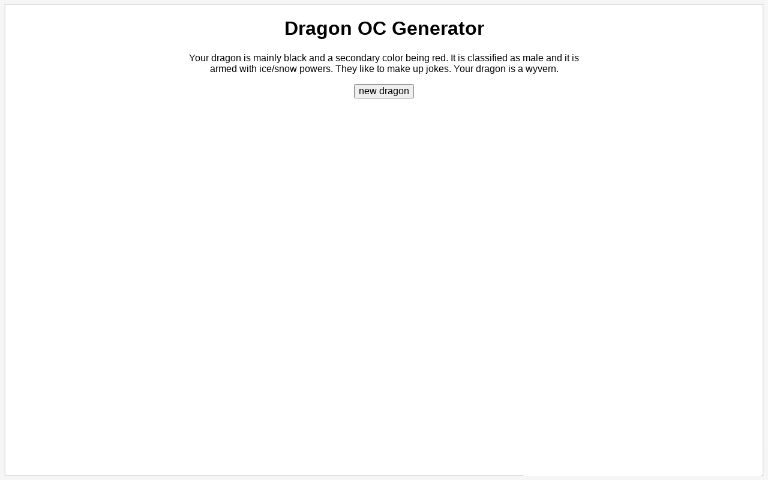 Dragon OC Generator