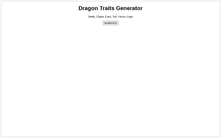 Dragon Traits Generator