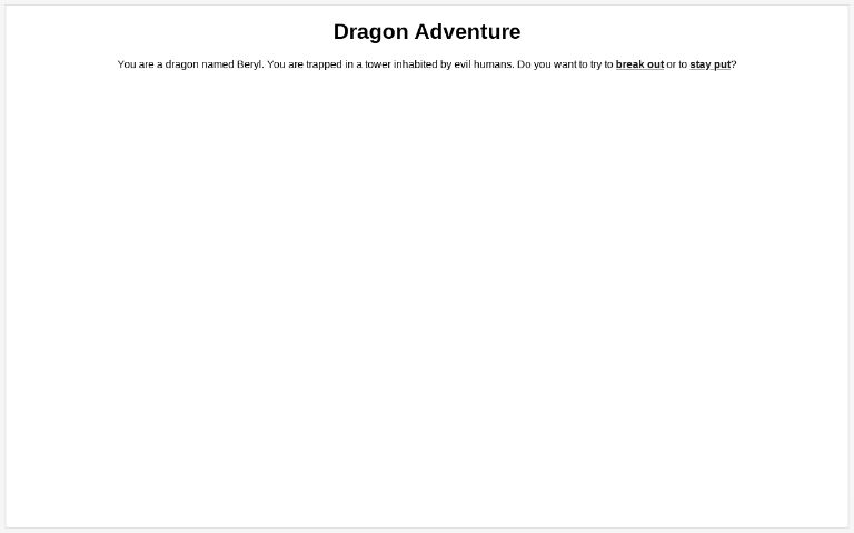 Dragon Adventure ― Perchance Generator