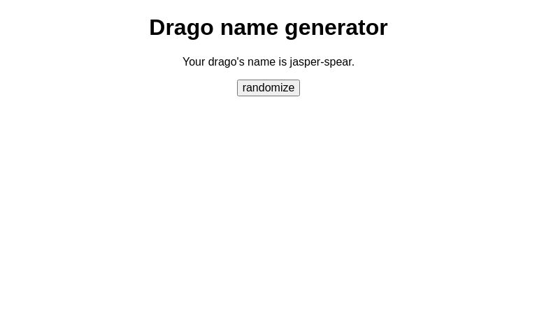 Drago name generator