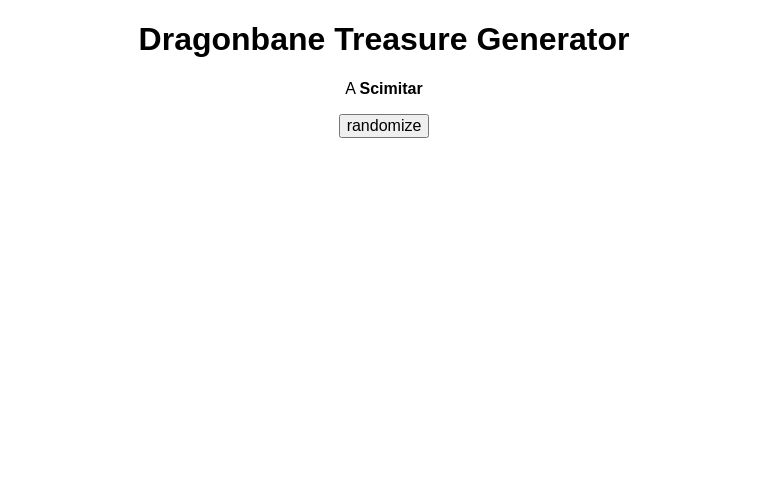 Dragonbane Treasure Generator
