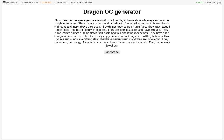 Dragon OC generator