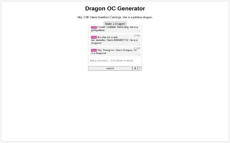 Dragon OC Generator