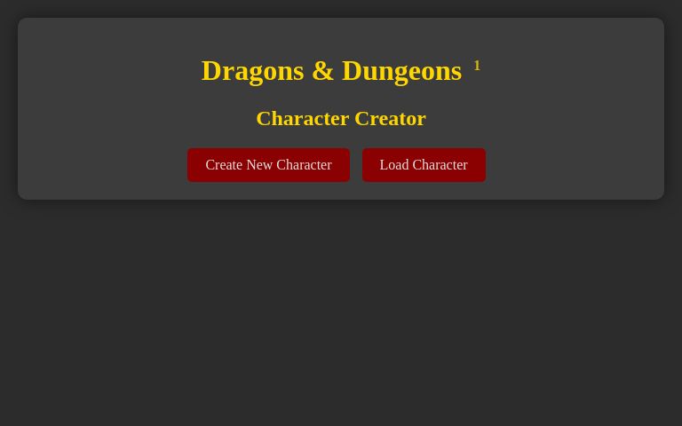 Dragons & Dungeons 3.8 ― Perchance Generator