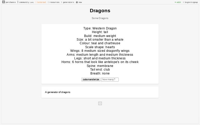 Dragons ― Perchance Generator