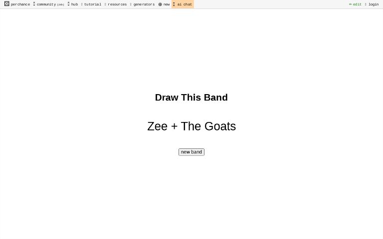 Draw This Band ― Perchance Generator