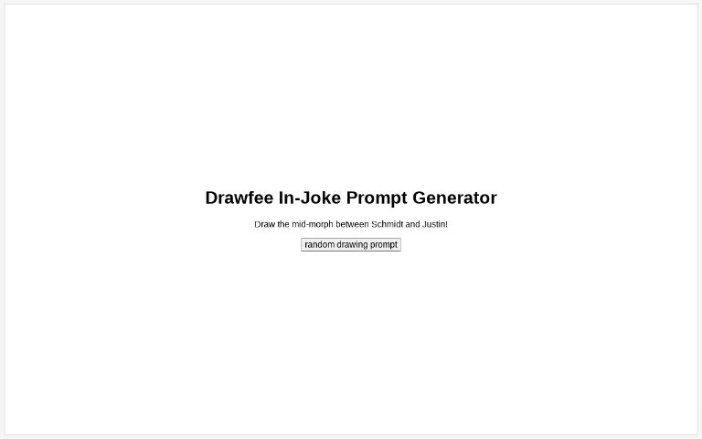 Drawfee In-Joke Prompt Generator