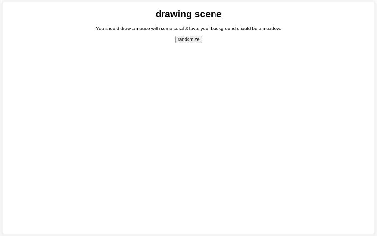 drawing promt ― Perchance Generator
