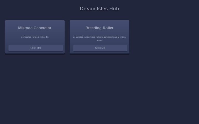 Dream Isles Hub ― Perchance Generator