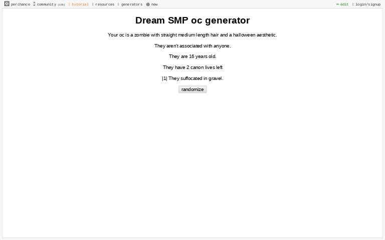 Dream SMP oc generator