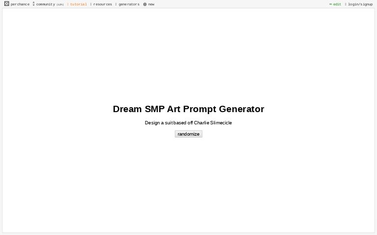 Dream SMP Art Prompt Generator