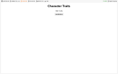 Character Traits ― Perchance Generator