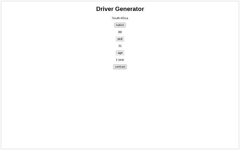 Driver Generator