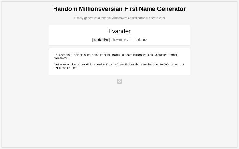 Random Common First Name Generator
