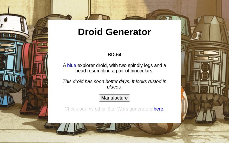 Droid Generator