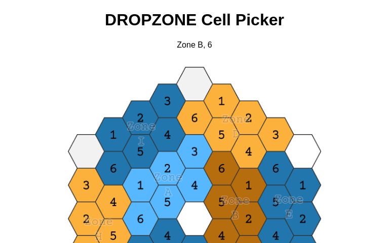 DROPZONE Cell Picker ― Perchance Generator