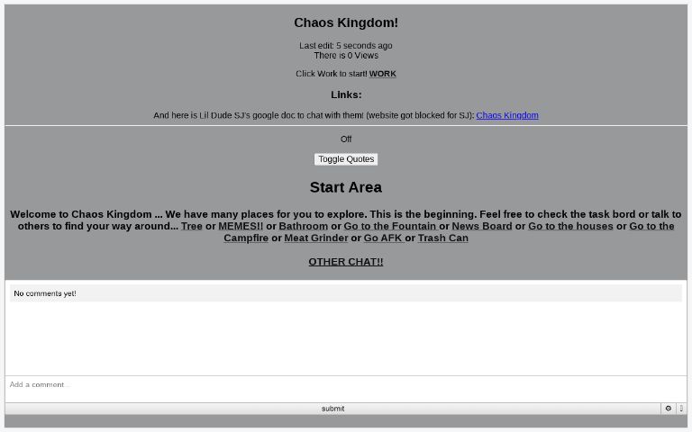 Chaos Kingdom! ― Perchance Generator