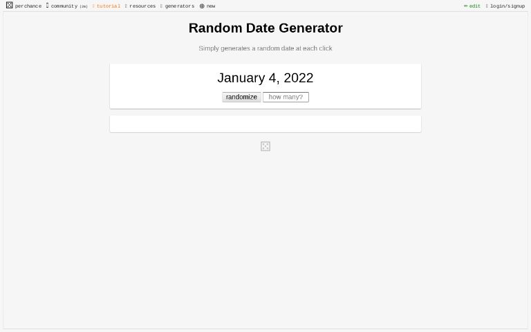 Random Date Generator