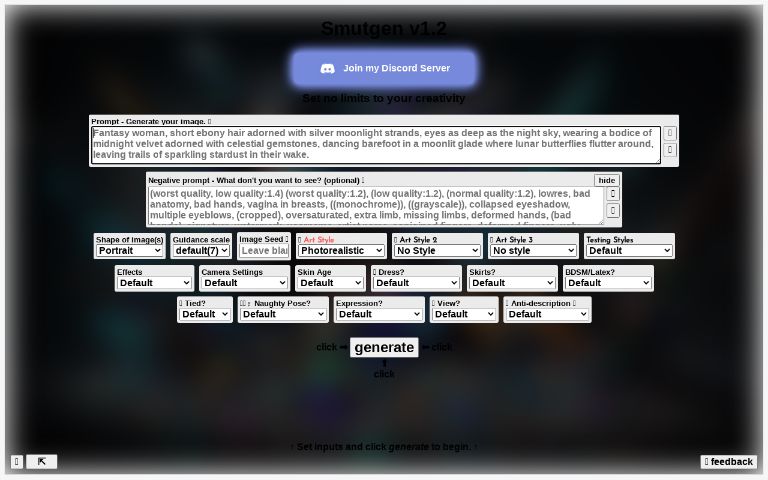 Smutgen v1.2 ― Perchance Generator