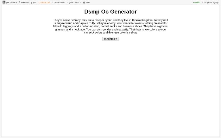 Dsmp Oc Generator