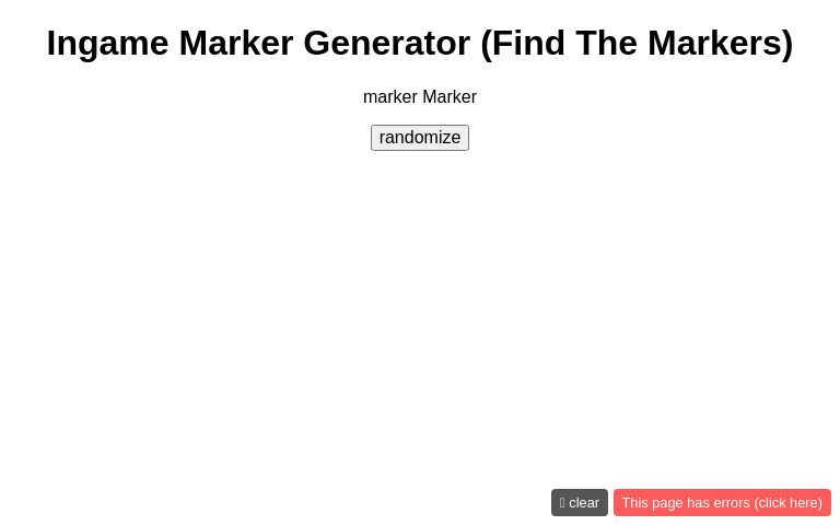 Ingame Marker Generator (Find The Markers)