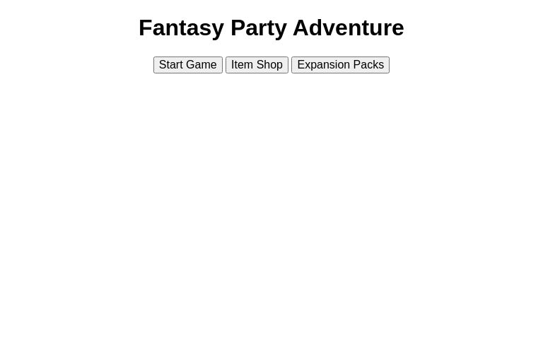 Fantasy Party Adventure ― Perchance Generator